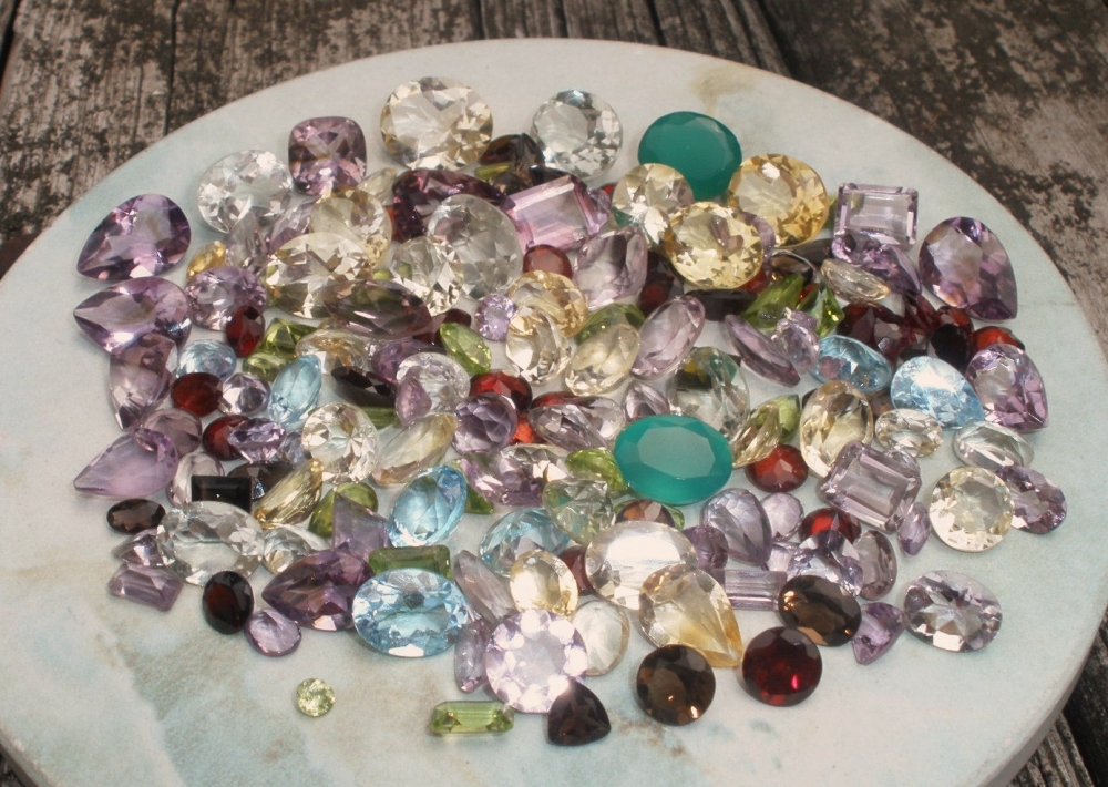 Gem mix parcel lot over 150 carats | PinnacleDiamonds